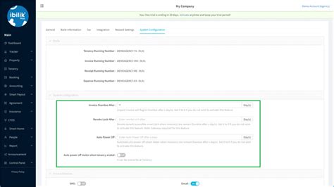how to set up invoice due date ibilikplus user guide and faq