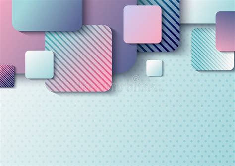 abstract header design template 3d rounded square overlap with shadow