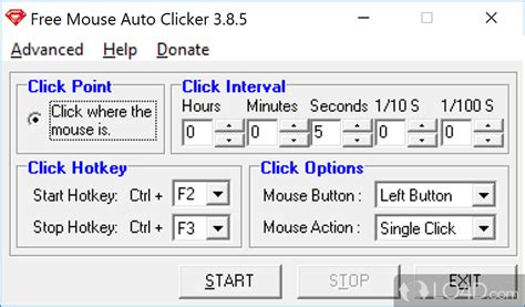 Free Mouse Auto Clicker Screenshots