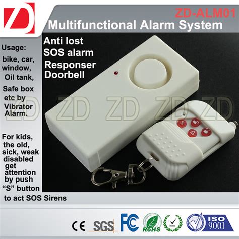 Rf Remote Vibration Sensor Alarm System China Sensor Alram And Door Alarm