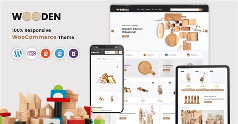 Wooden Responsive Woocommerce Template Templatemonster