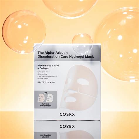 Cosrx The Alpha Arbutin Discoloration Care Hydrogel Mask Lot De 3