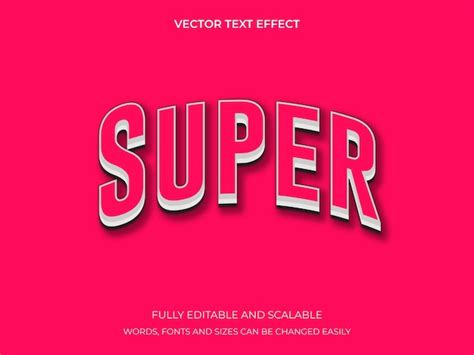 Premium Vector Super 3d Text Effect Editable Text Style