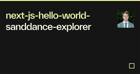 Next Js Hello World Sanddance Explorer Codesandbox