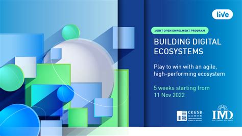 Download Brochure Of Building Digital Ecosystems Program From Business School In China Ckgsb