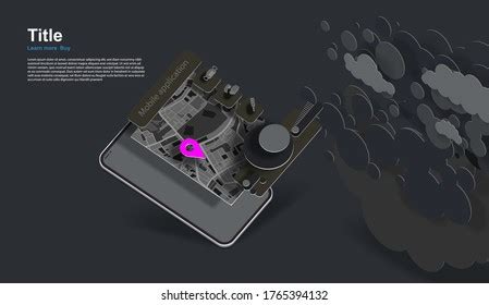 Web Interface Mobile App On Mobile Stock Vector Royalty Free 1765394132 Shutterstock