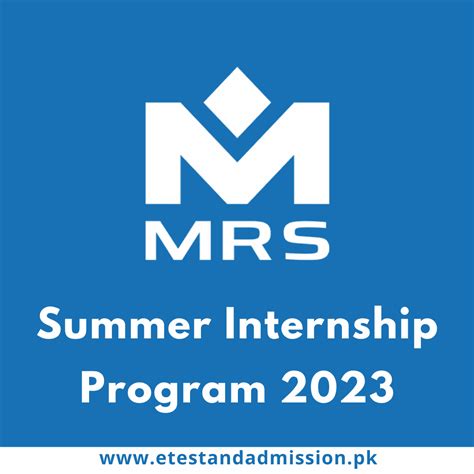 Mrs Technologies Internship Program 2023 Etest And Admission