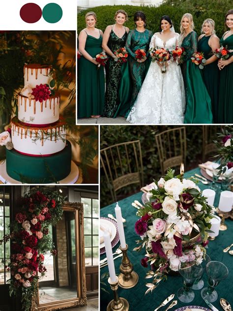 Burgundy And Emerald Green Wedding 60 Photos