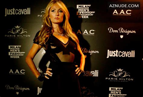 Paris Hilton Nipple Slip In Sheer Dress Aznude
