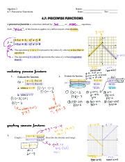 Piecewise Functions: Definition, Evaluation, and Graphing | | Course Hero