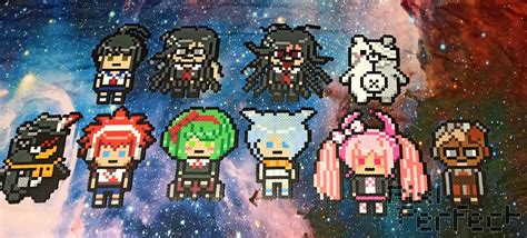 Ultra Despair Girls Perler Sprites Etsy Perler Bead Art Perler