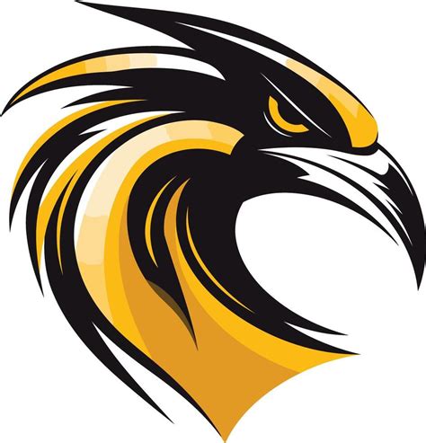 Black And Yellow Hawk Mascot 49260435 Vector Art At Vecteezy