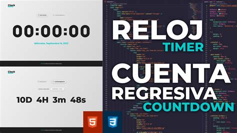 🕑reloj ⌛ Countdown Html Css Y Js Sesión 01 Youtube