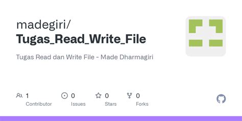 github madegiri tugas read write file tugas read dan write file