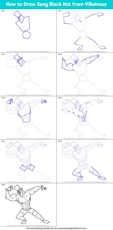How To Draw Sexy Black Hat From Villainous Villainous Step By Step DrawingTutorials Com