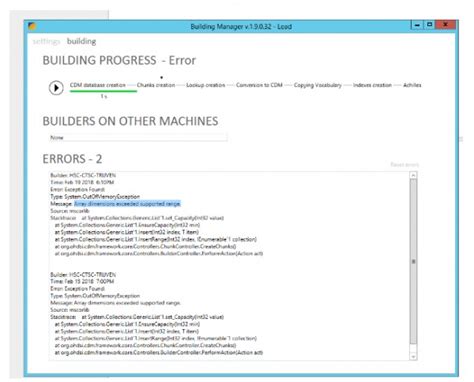 ms sql server system outofmemoryexception array dimensions exceeded