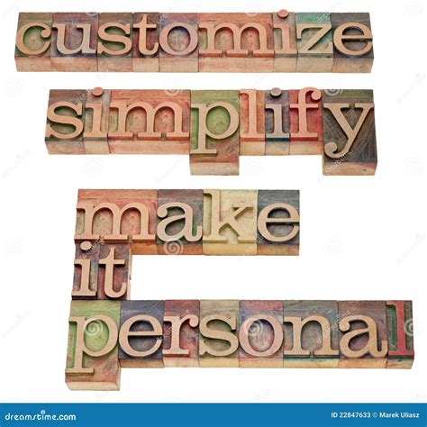 Customize And Simplify Concept Stock Image Image Of Vintage White