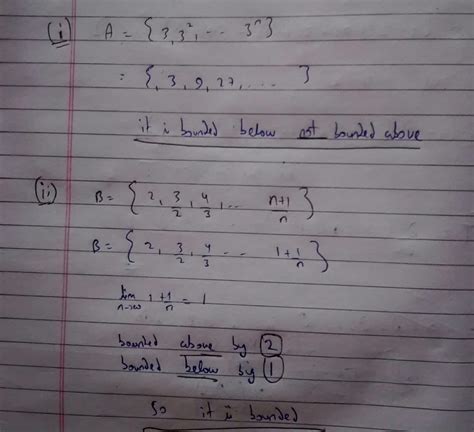 mathematics point set topology following sets are bounded above