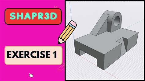 shapr3d tutorial for beginners exercise 1 how to extrude to cut the