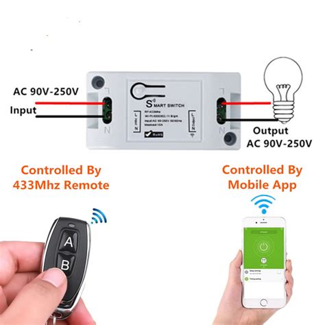 Wifi Smart Switch 433 Mhz Wireless Rf Receiver Smart Home Module 110v