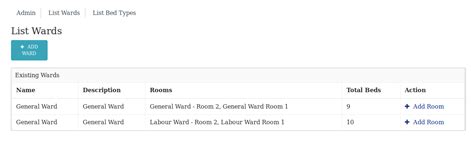 Is There Any Module That Can Manage Bed In Hospital Instead Of Adding