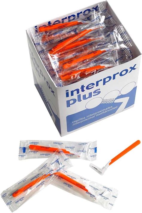 Interprox Plus Interdental Brushes Box Of 100 Orange Super Micro Bigamart
