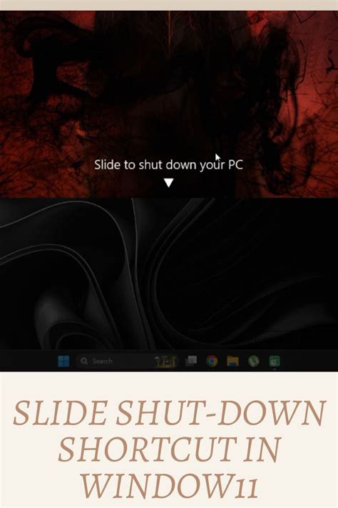 how to create simple slide able shutdown button shortcut on windows 11