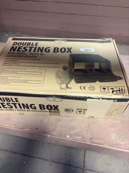 New Double Nesting Box Rogers Community Auction Inc