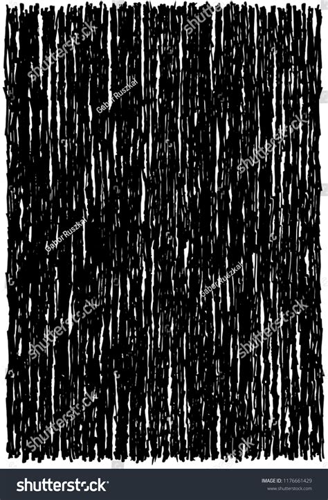 Black Jerky Lines Based Rough Texture Stock Vector Royalty Free
