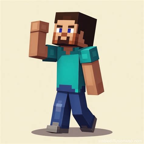 Draw Realistic Steve From Minecraft In Anime Style With Minecraft