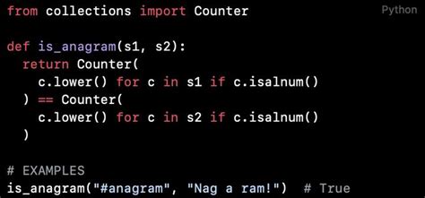 Python代码阅读（第18篇）：变形词判断 知乎