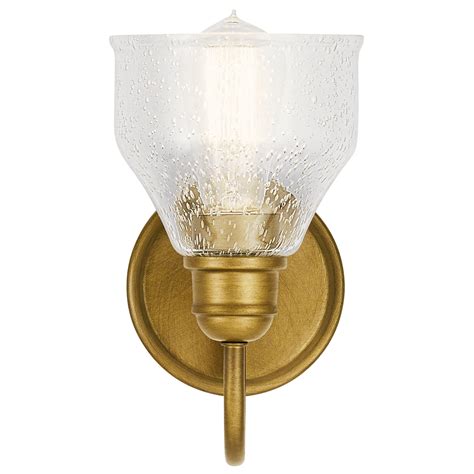Avery Natural Brass Single Sconce Floor And Decor