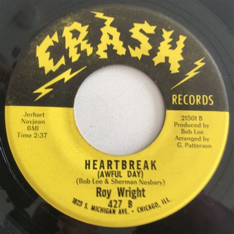 Roy Wright Heartbreak Rare Soul 45s