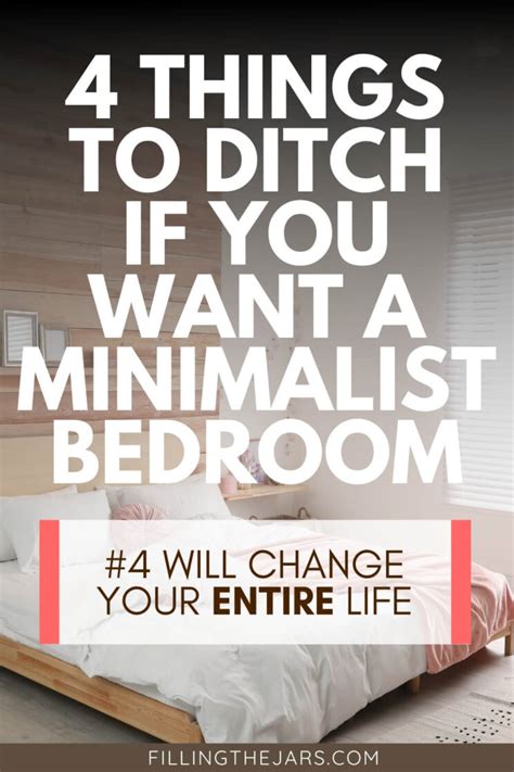 Declutter Your Bedroom Like A Minimalist By Ditching These 4 Items Filling The Jars