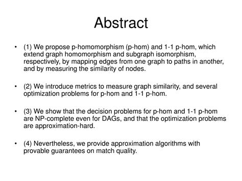 Ppt Graph Homomorphism Revisited For Graph Matching Powerpoint