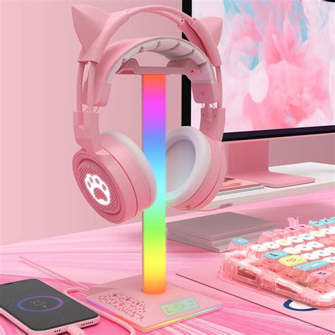 Led Headset Stand And Display Kawaii Babe