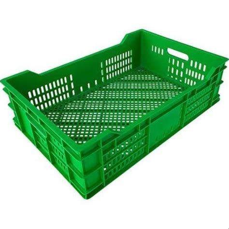 Green Banana Plastic Crate At ₹ 100 Piece Plastic Storage Crate In