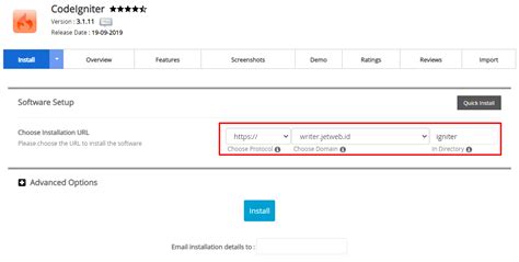 Cara Install Codeigniter Di Hosting Panduan Hosting Jetorbit