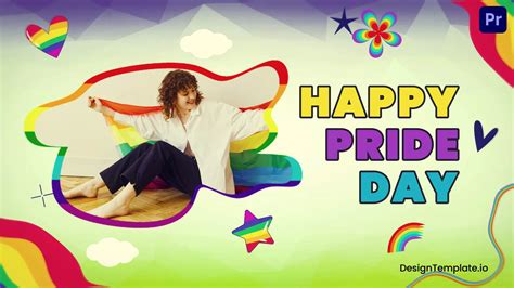Vibrant Happy Pride Month Slideshow Premiere Pro Templates