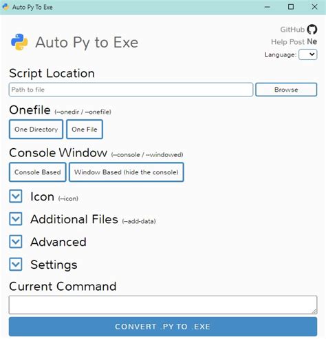 Python Buttons In Auto Py To Exe Aren T Clickable Stack Overflow