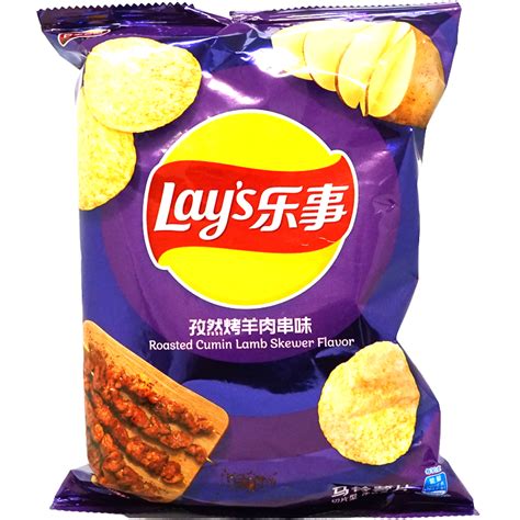 Lays Potato Chips Roasted Cumin Lamb Skewer Flavor 70g China Tokyo