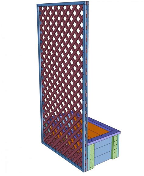 How To Build A DIY Planter Box With Trellis TheDIYPlan