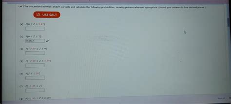 Solved Let Z Be A Standard Normal Random Variable And Chegg