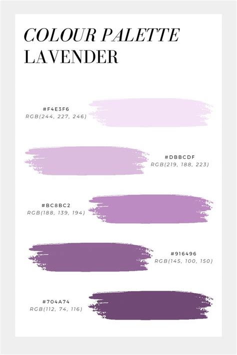 Lavender Tones Color Palette