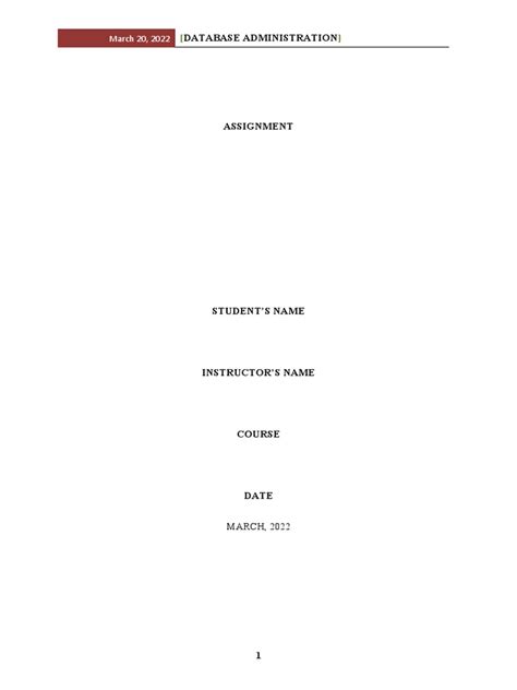 Database Administration Pdf Databases My Sql