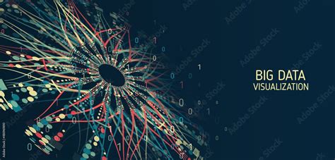 Data Sorting Process Big Data Stream Futuristic Infographics File