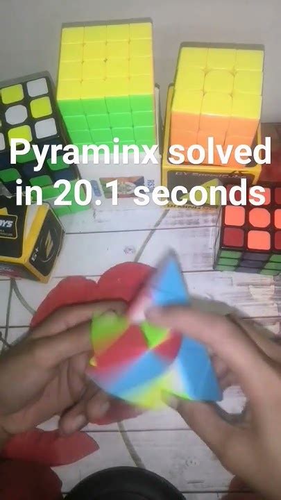 Pyraminx Cube Solved In 201 Secacuber Ytshorts Viral Rubikscube