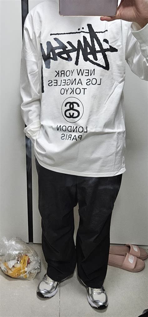 스투시 롱슬리브 너무 긴가요 패션 에펨코리아