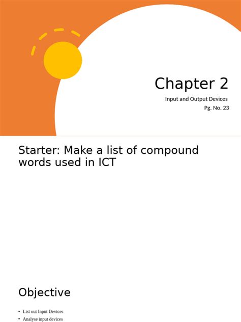 Chapter 2 Input And Output Devices Intro Pdf