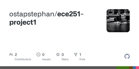 GitHub Ostapstephan Ece251 Project1